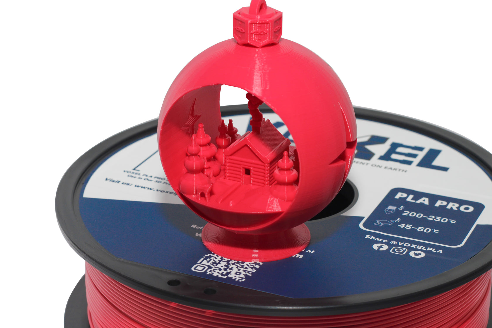 VOXELPLA PLA Plus Magenta Filament - $16.99 1.75mm for FDM 3D Printer