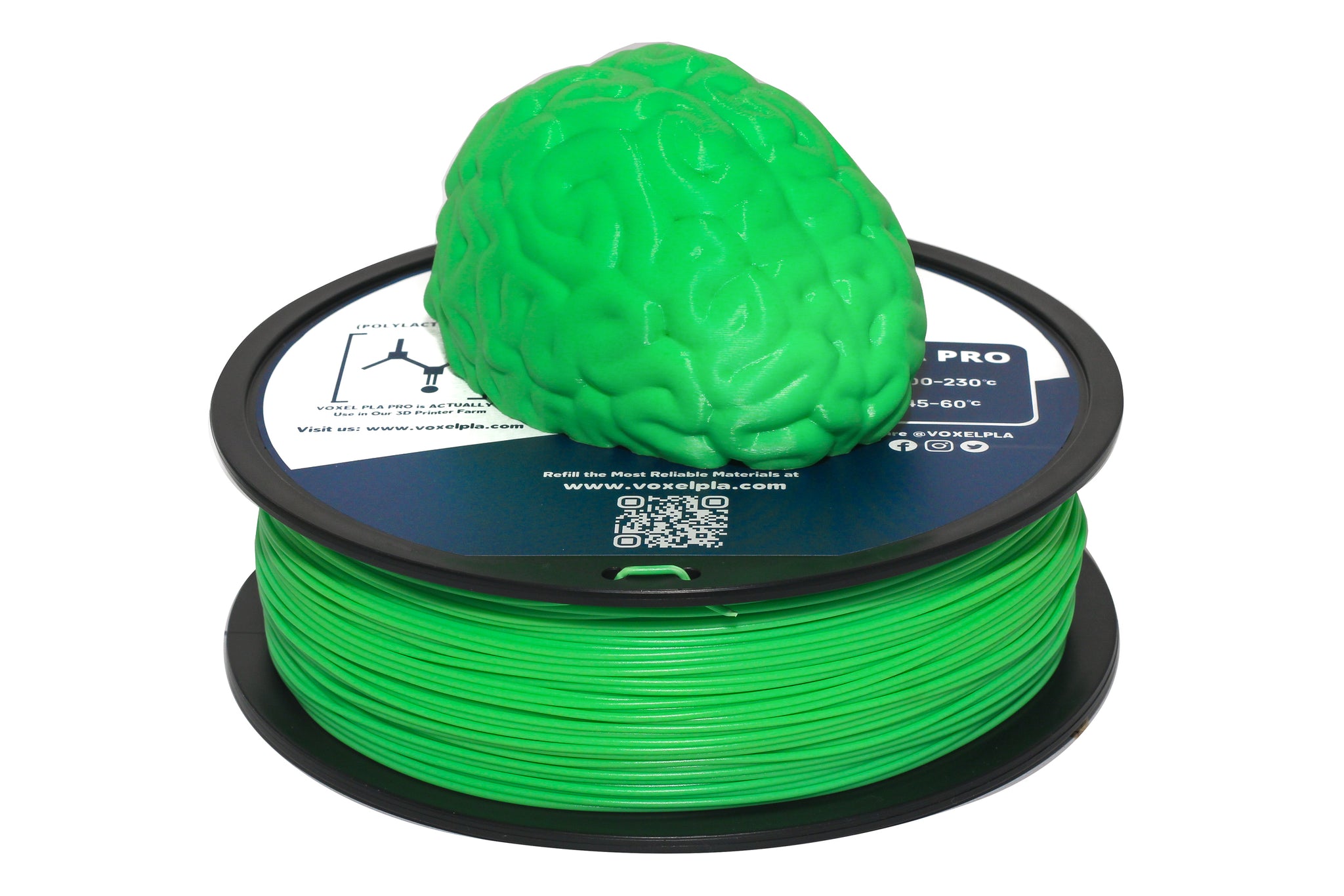VOXELPLA PLA Plus Witch Green Filament - $16.99 1.75mm for FDM 3D Printer